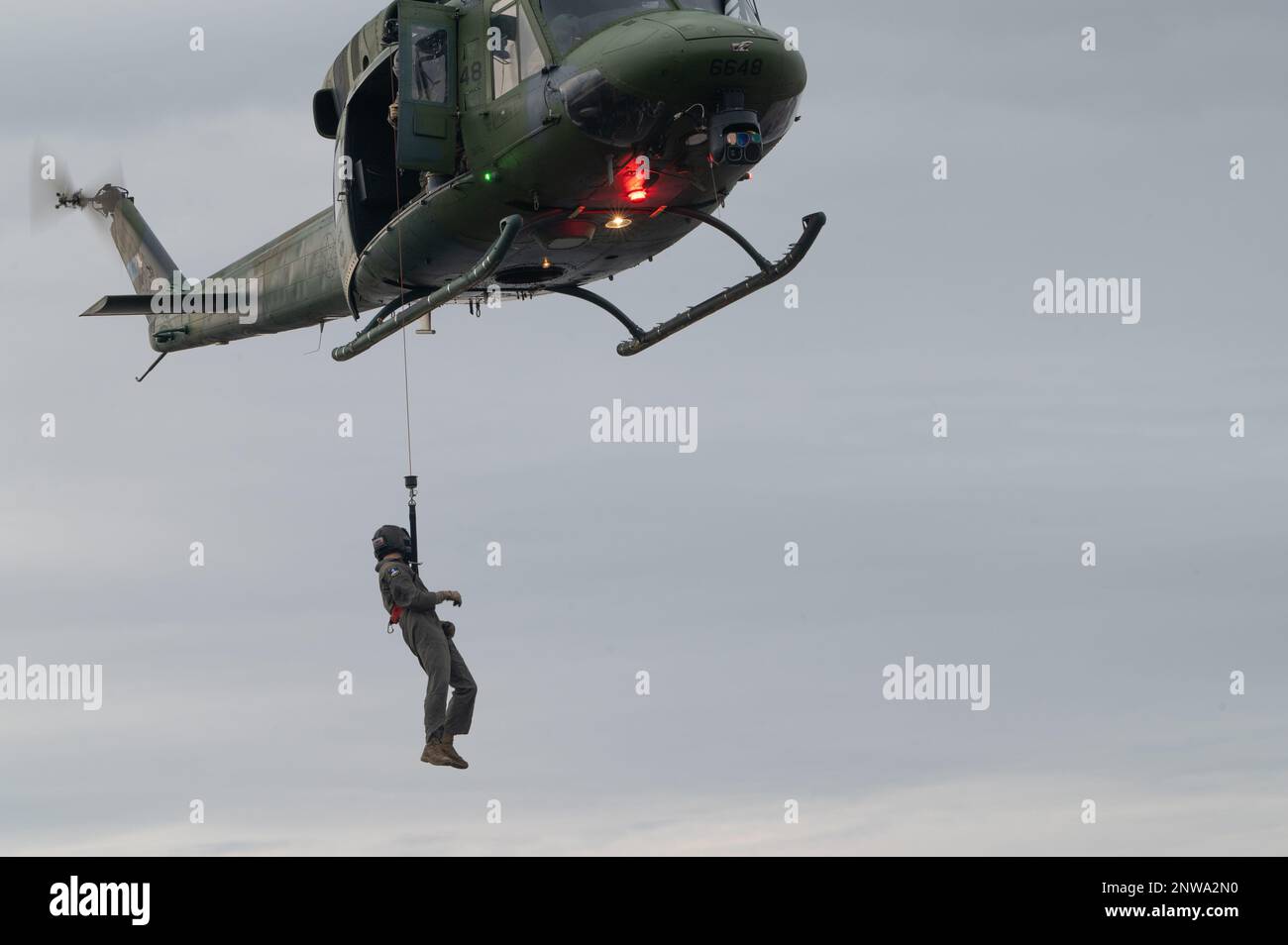 A U.S. Air Force Senior Airman Devin Hackney, 36th Rescue Squadron ...