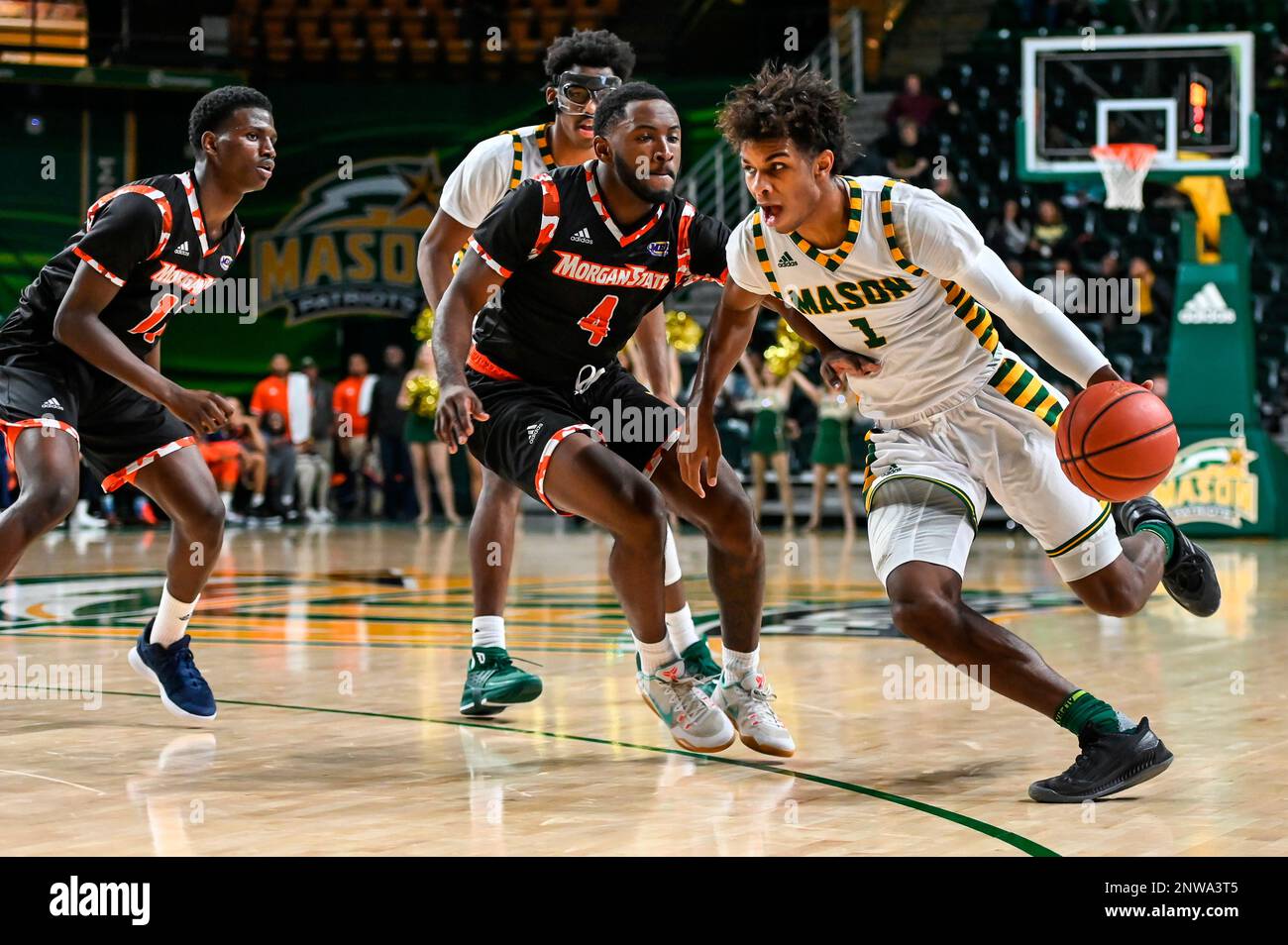 November 28, 2018 - Fairfax, Virginia, U.S - JUSTIN KIER (1) dribbles ...