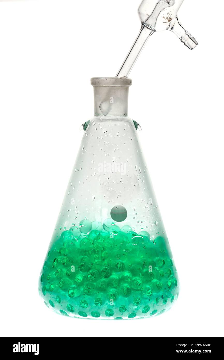 Flasks with chemicals Laboratory Equipment Stock Photo - Alamy