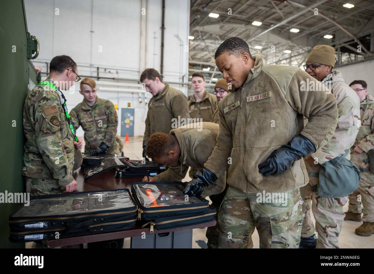 Airman 1st Class Michael Brown, 736th Aircraft Maintenance Squadron C ...