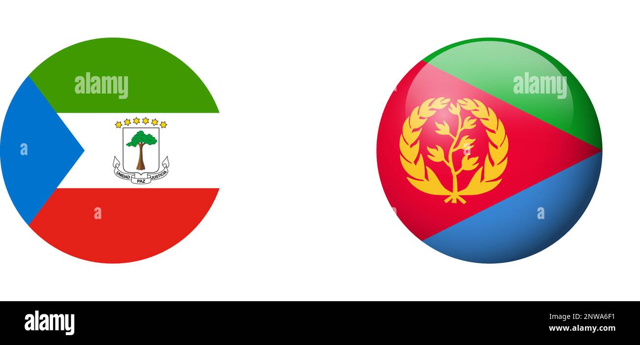Eritrea flag - glossy circle badge. Vector icon Stock Vector Image & Art - Alamy