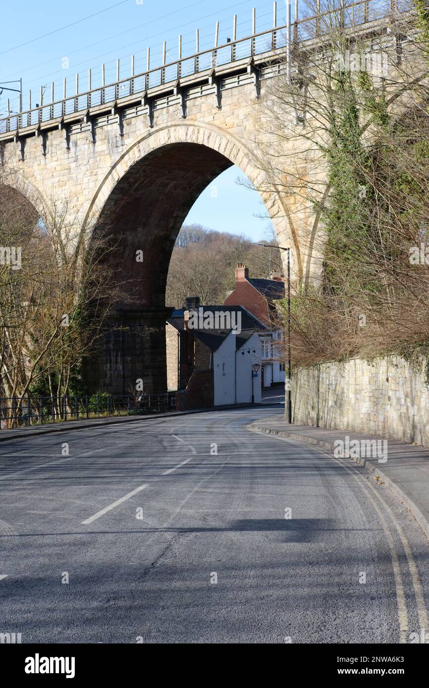 Grade II listed Railway Viaduct carrying the East Coast Main Line over ...