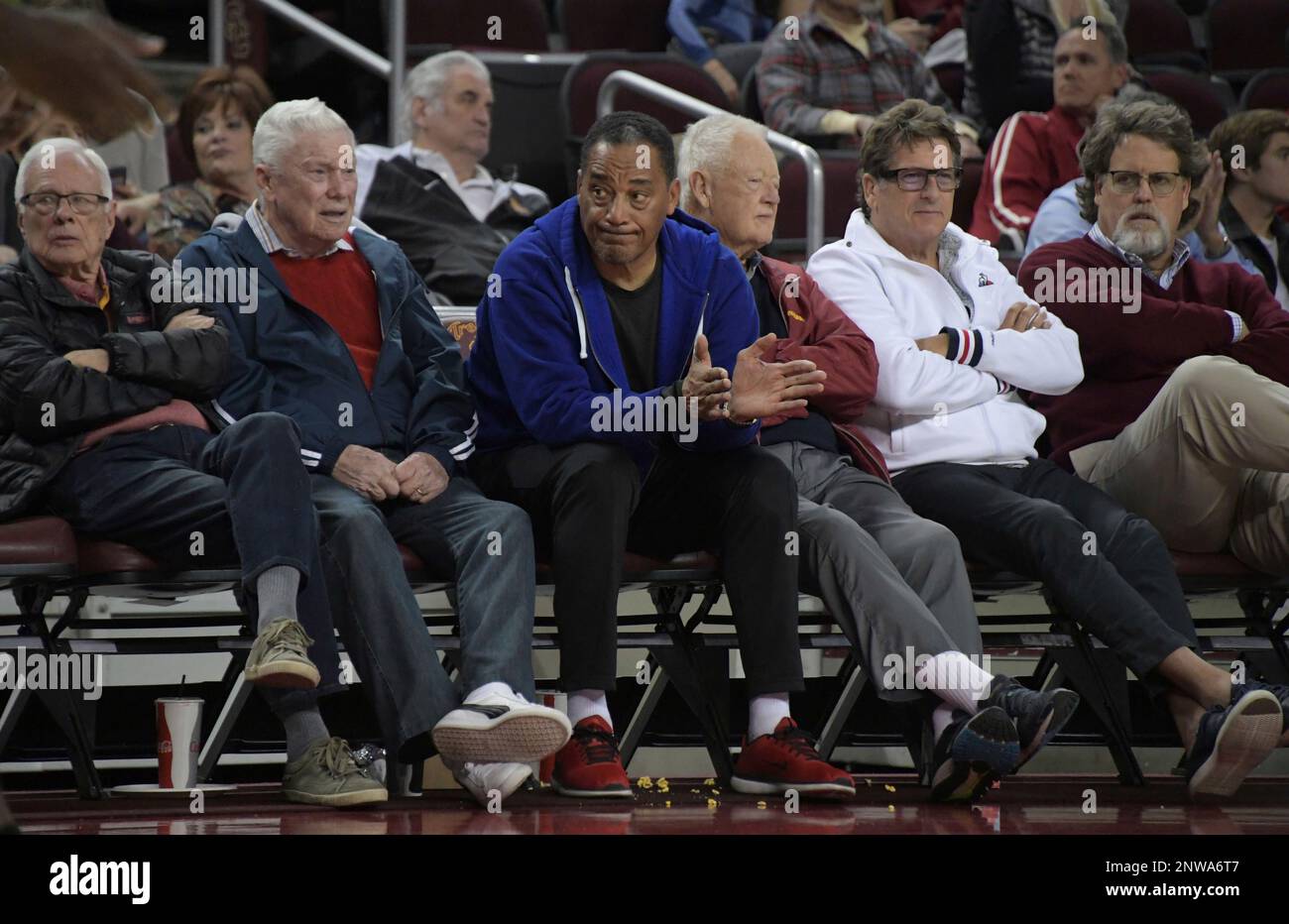 Al Cowlings aka A.C. Cowlings attends an NCAA basketball game between ...
