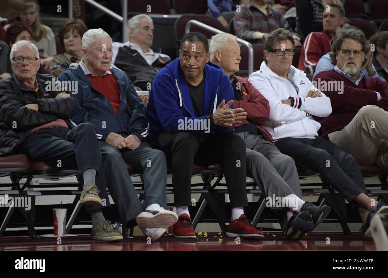 Al Cowlings aka A.C. Cowlings attends an NCAA basketball game between ...