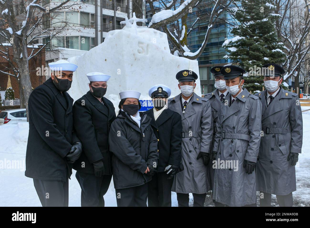 SAPPORO, Japan (Feb. 6, 2023) -Sailors, assigned to Naval Air Facility ...