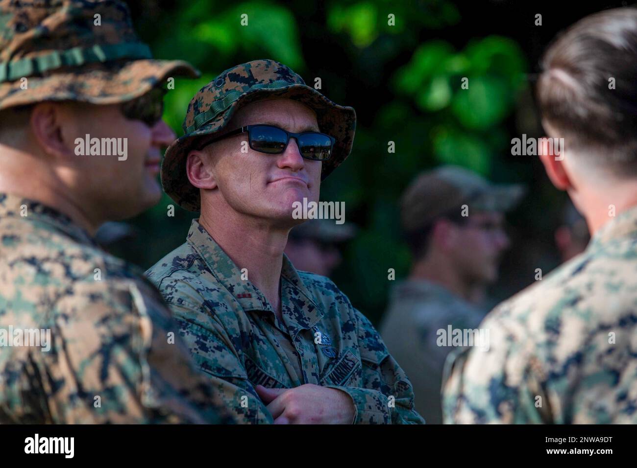 U.S. Marine Corps Chief Warrant Officer 2 Dane Schielke, an explosive ...