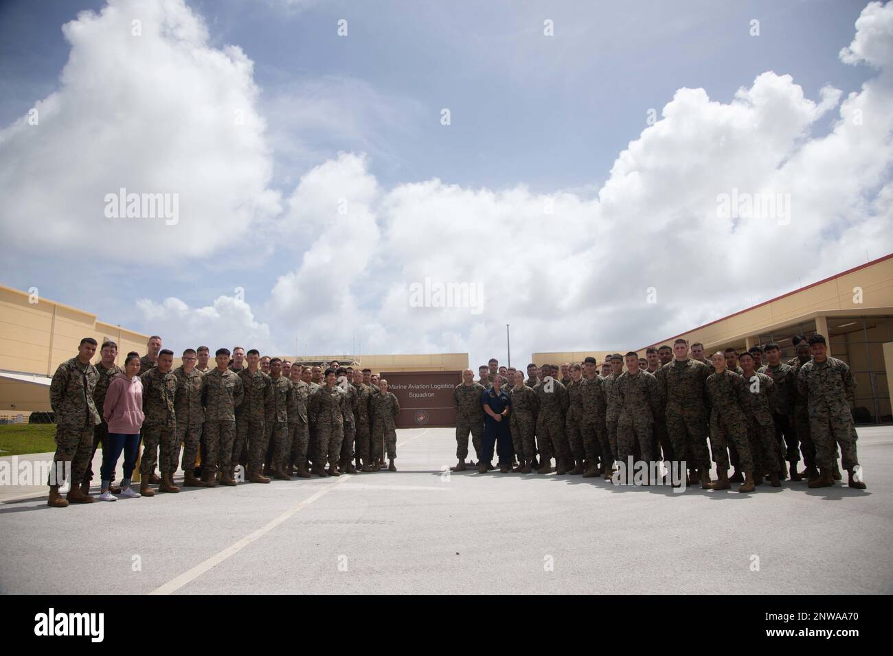 U.S. Marines with Marine Aviation Logistics Squadron (MALS) 12 take a ...