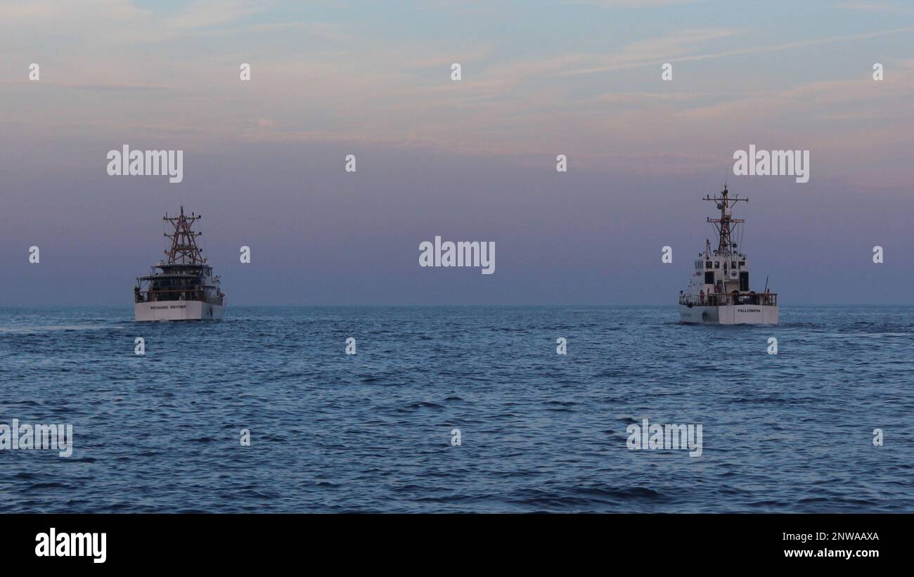 ATLANTIC OCEAN - U.S. Coast Guard cutter Richard Snyder (WPC 1127) and ...