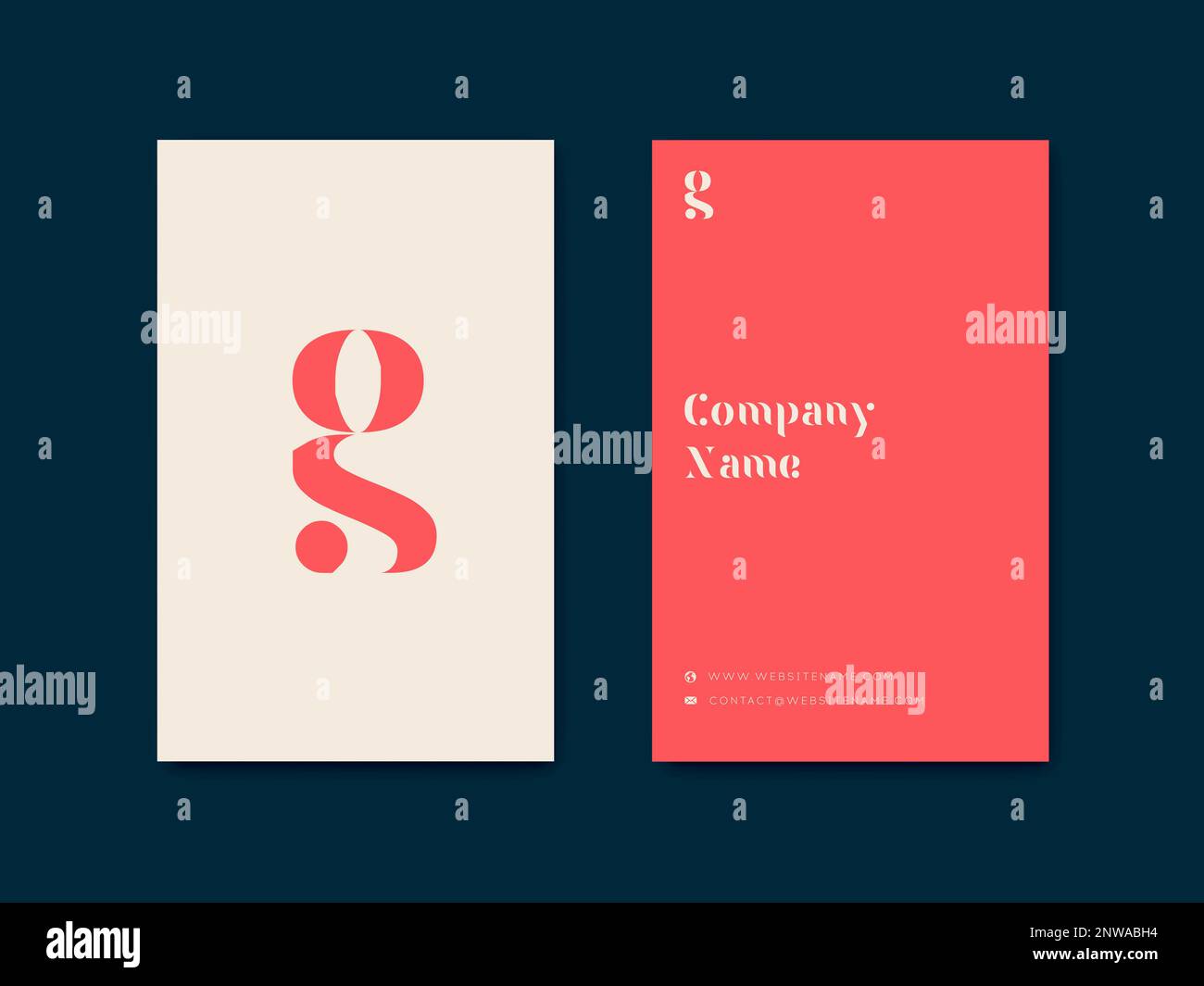 Viva magenta business cards. Business card template, vector ...
