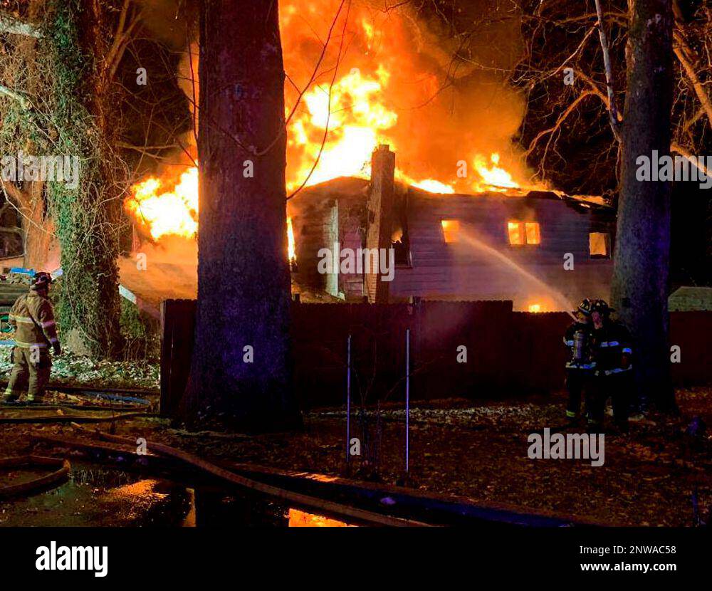 Firefighters battle an early morning house fire on Wednesday, Nov. 28 ...