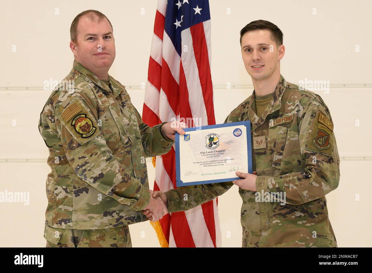 U.S. Air Force Lt. Col. Joseph Langan, 354th Aircraft Maintenance ...