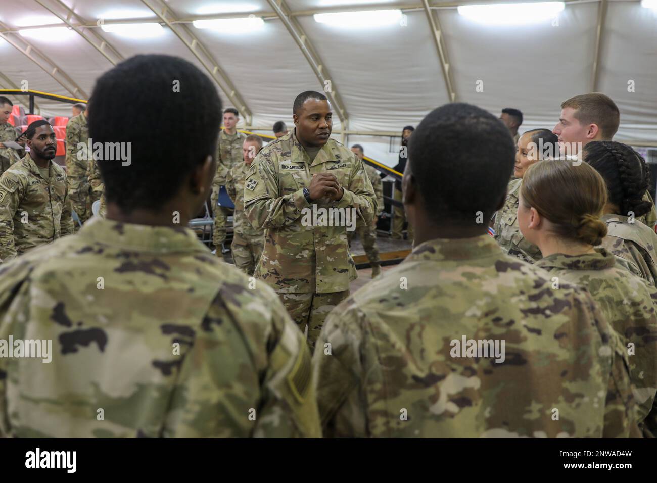 U.S. Army Command Sgt. Maj. Albert Richardson, command sergeant major ...