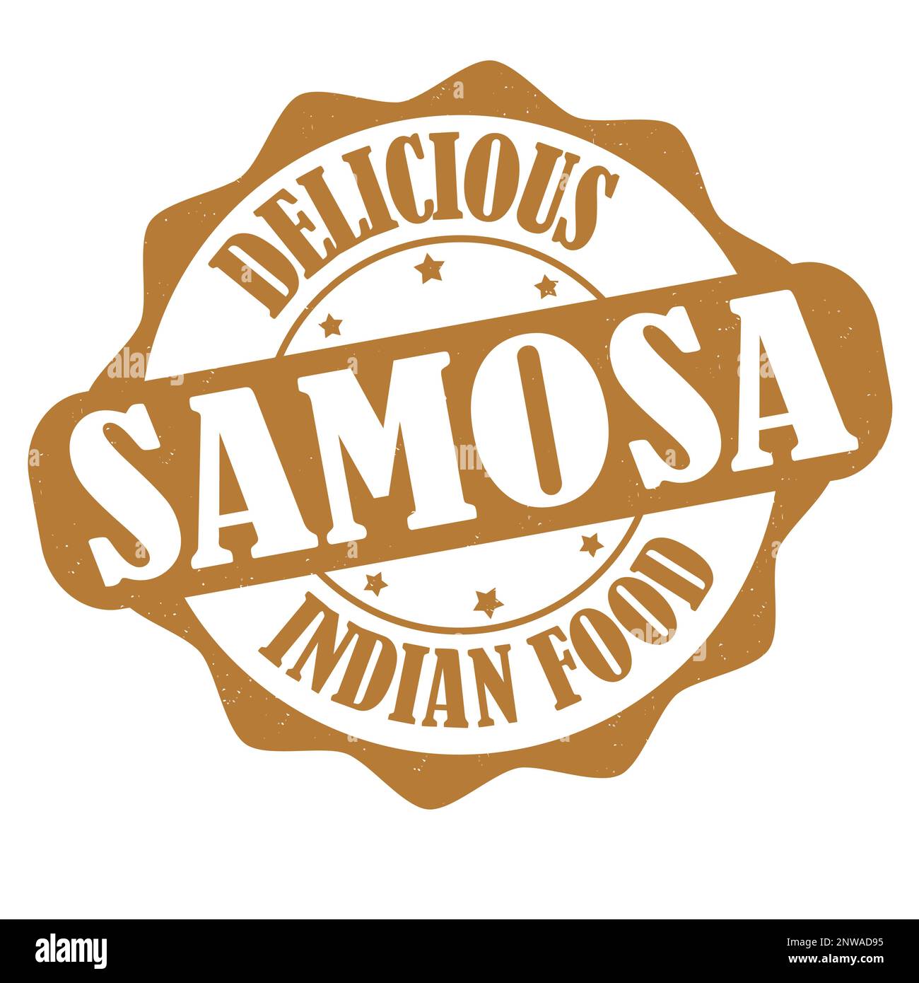 Samosa grunge rubber stamp on white background, vector illustration ...