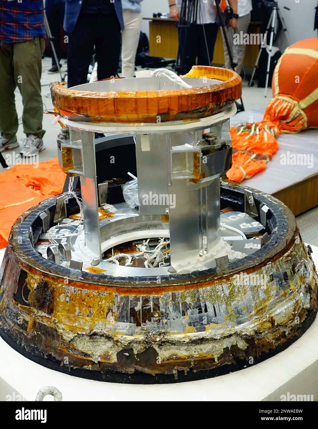 The Japan Aerospace Exploration Agency, or JAXA, unveils a compact ...