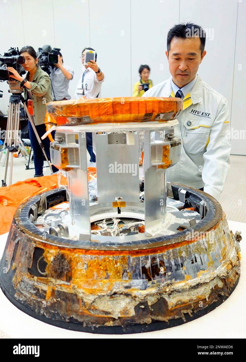 The Japan Aerospace Exploration Agency, or JAXA, unveils a compact ...