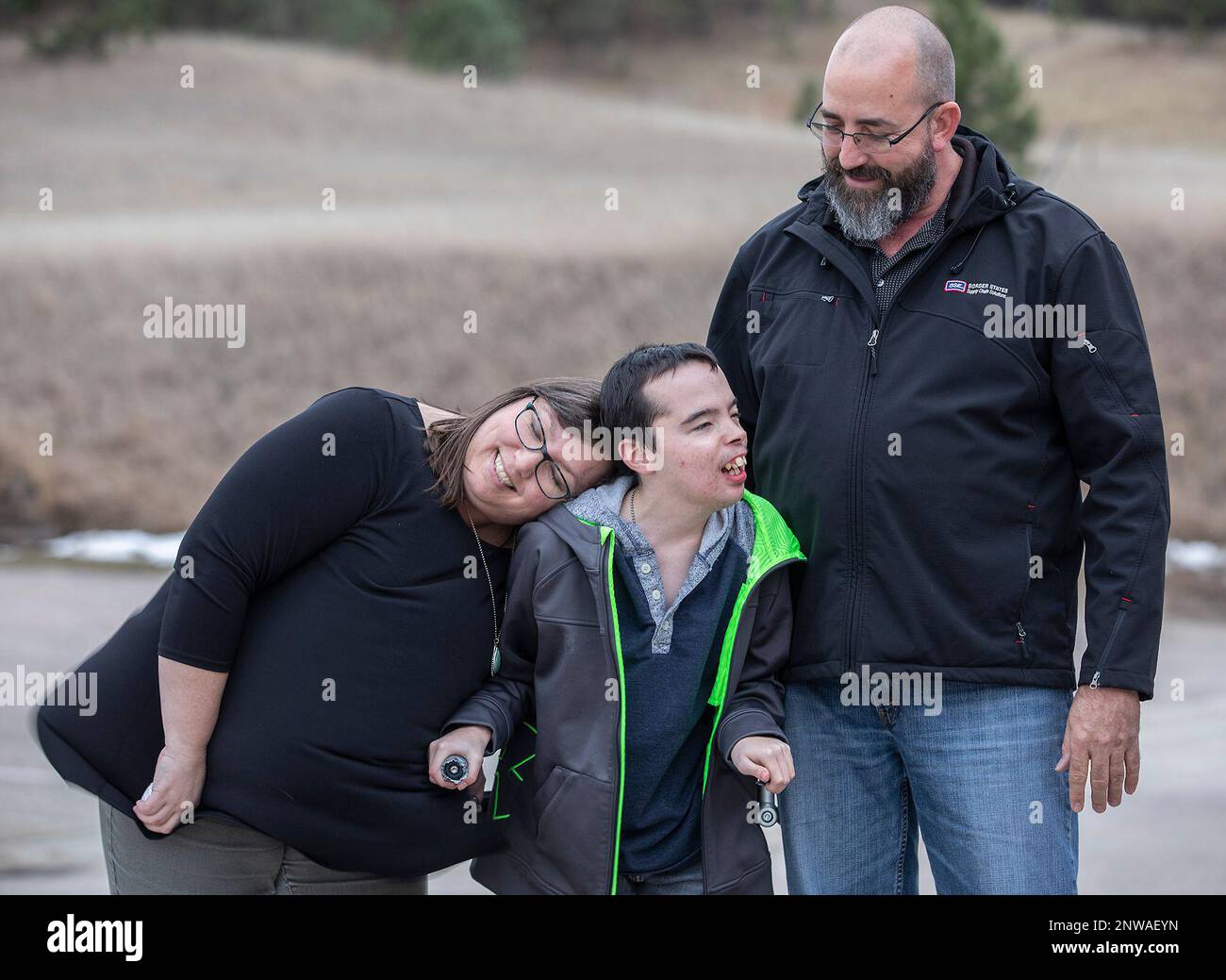 In this Nov. 16, 2018, photo, Bianca and Dan Boll pose for a portrait ...