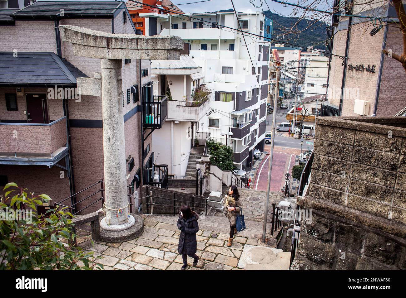 One-legged stone gate,Second Torii Arch at Sanno Shinto Shrine ...