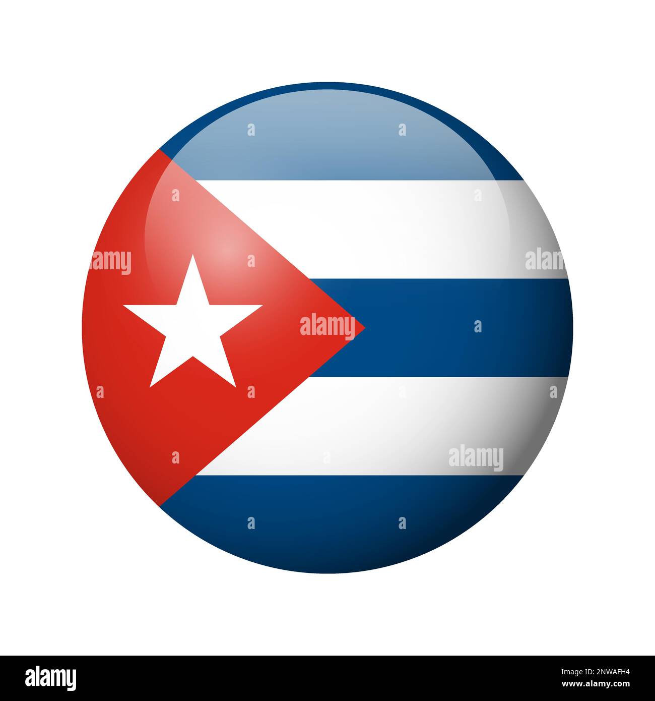 Cuba circle flag hi-res stock photography and images - Alamy