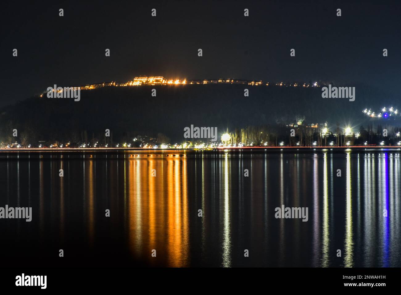 Srinagar, Kashmir, India. 28th Feb, 2023. A long-exposure photo of the ...
