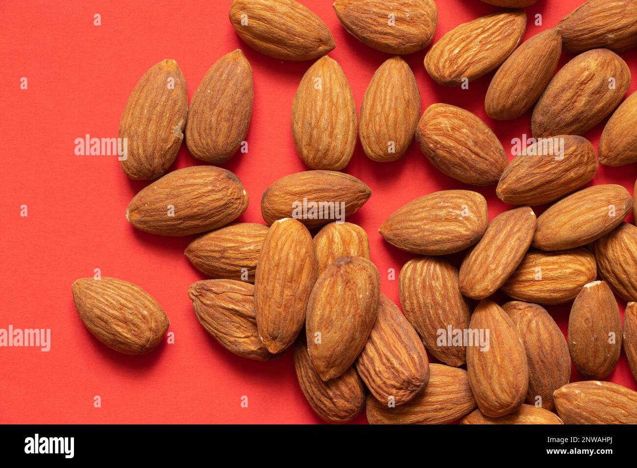 almond on isolated background, raw whole nut Stock Photo - Alamy