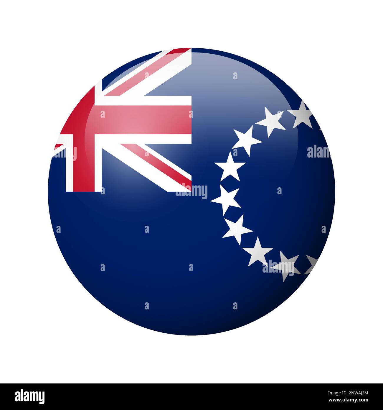 Cook islands flag hi-res stock photography and images - Alamy