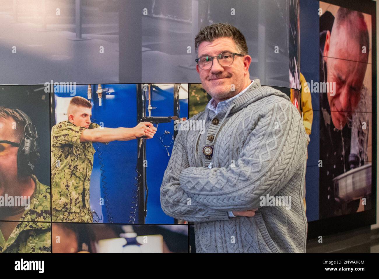 Scott Rose, an investigator with the Security Department at Recruit ...