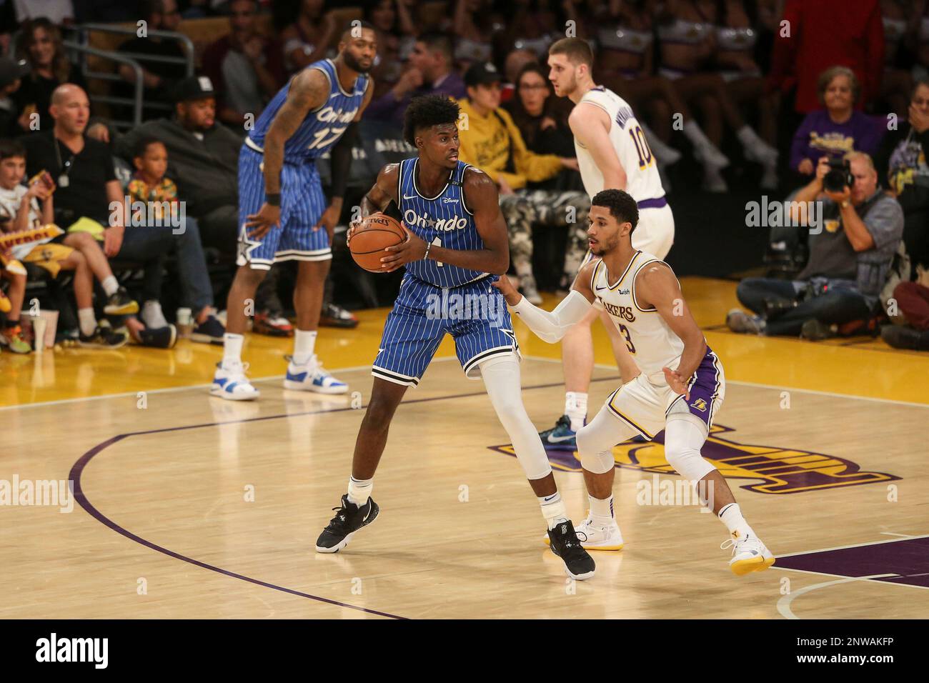 LOS ANGELES, CA - NOVEMBER 25: Orlando Magic Forward Jonathan Isaac (1 ...
