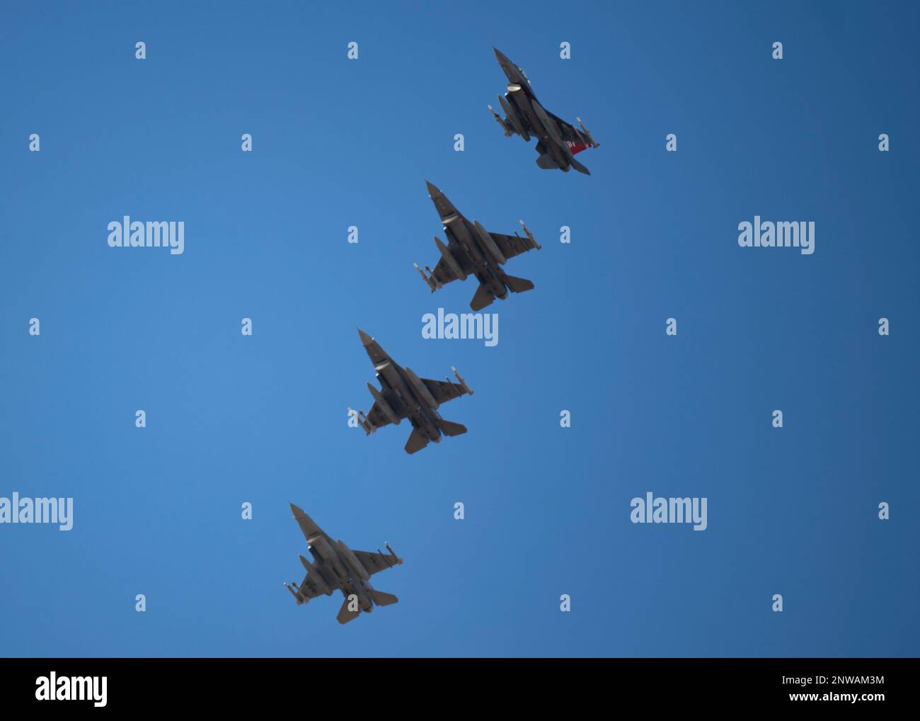 F-16 Fighting Falcons from the 187th Fighter Wing, Alabama Air National ...