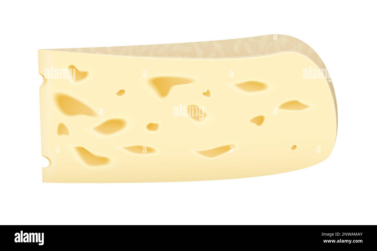 Slice of white cheese. Cheese triangle chunk, dairy products, milk ...