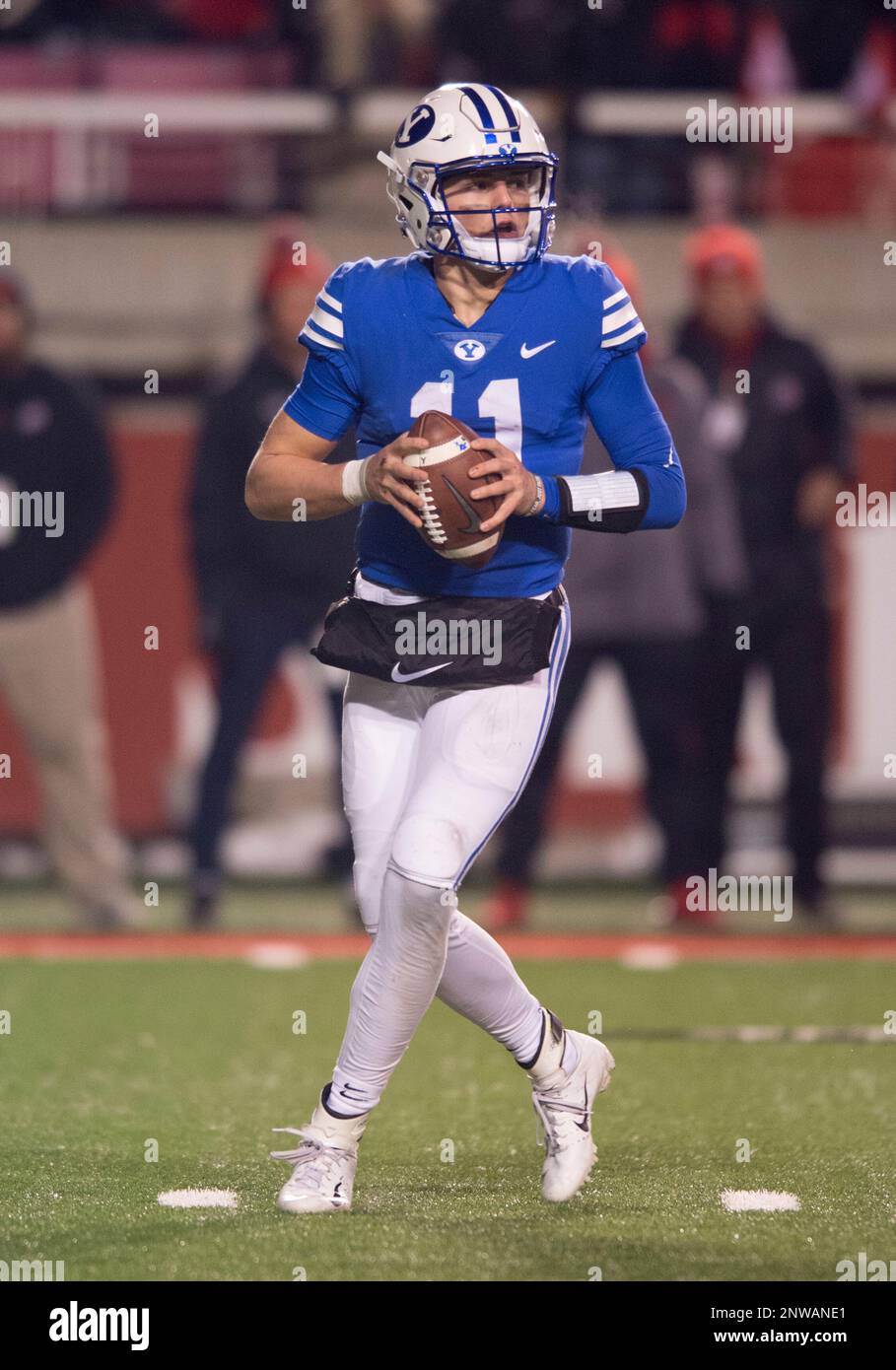 SALT LAKE CITY, UT - NOVEMBER 24: Brigham Young Cougars quarterback ...