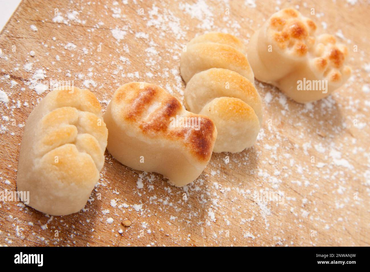 Various types of turron, mazapan, mantecados y polvorones.Typical ...