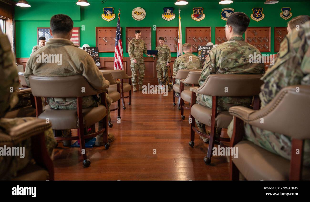 U.S. Air Force Lt. Col. Nicholas Brence, 51st Security Forces Squadron ...