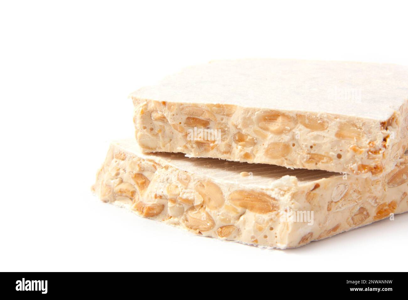 Various types of turron, mazapan, mantecados y polvorones.Typical ...