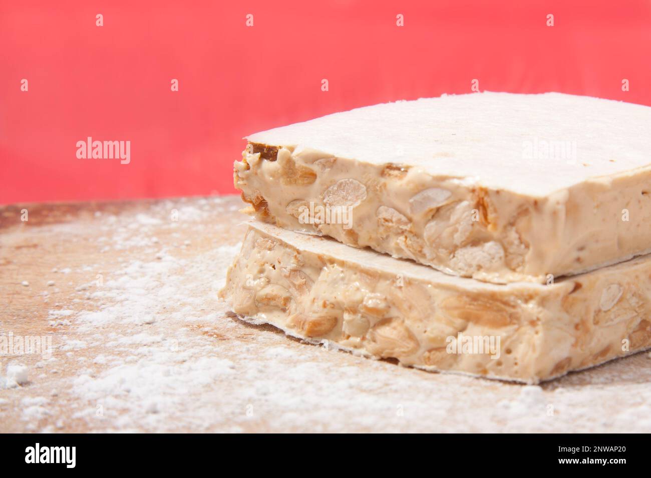 Various types of turron, mazapan, mantecados y polvorones.Typical ...