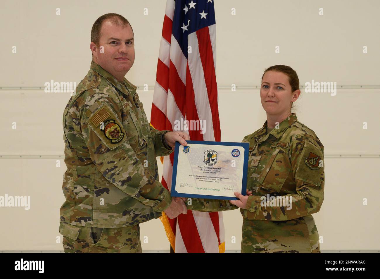 U.S. Air Force Lt. Col. Joseph Langan, 354th Aircraft Maintenance ...