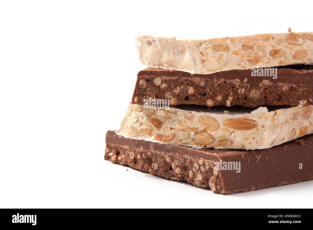 Various types of turron, mazapan, mantecados y polvorones.Typical ...