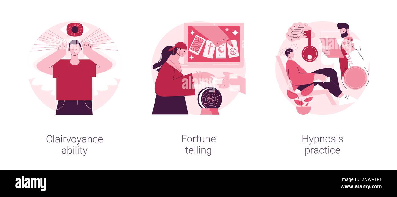 Alternative spiritual practices abstract concept vector illustration ...