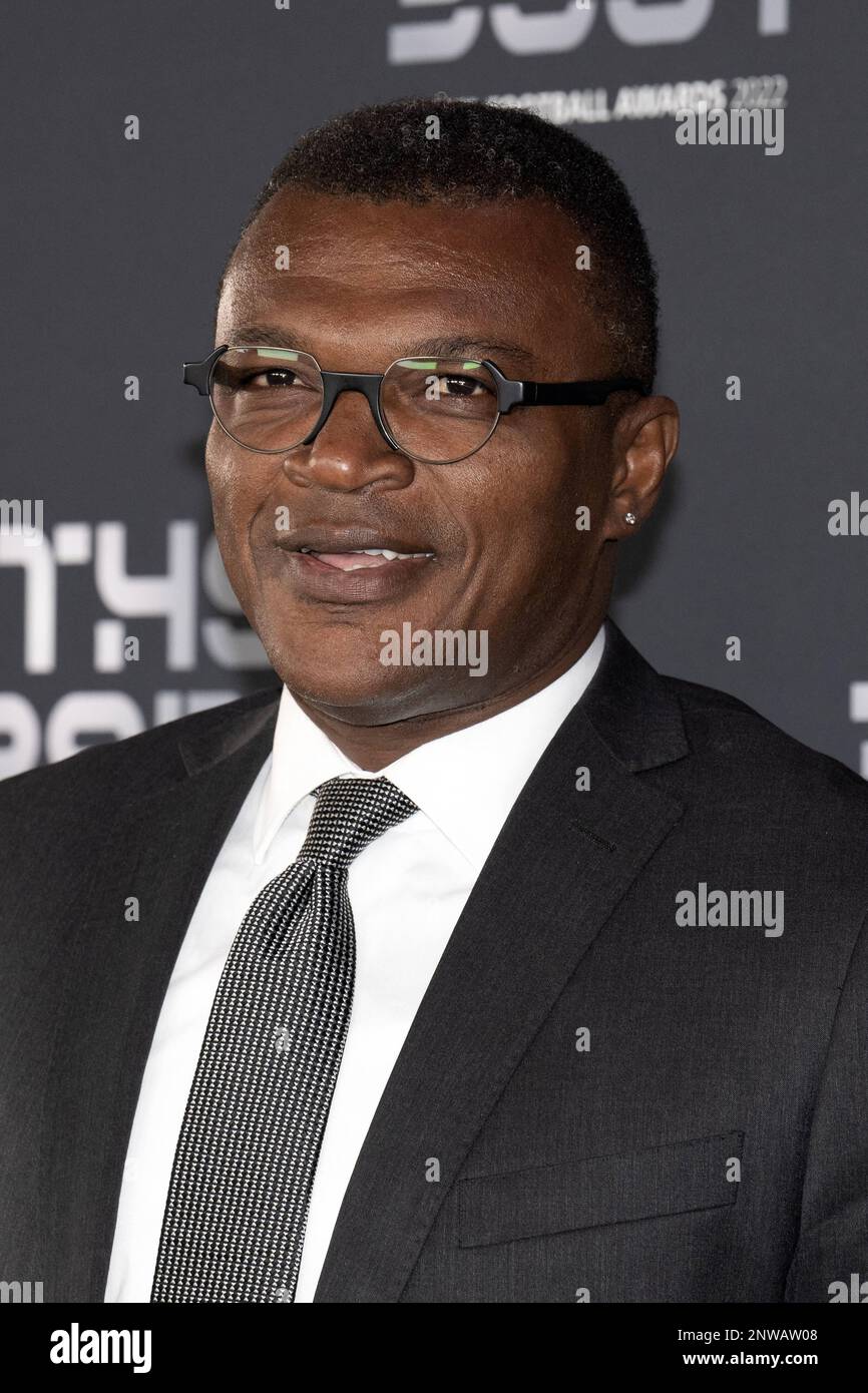 Marcel Desailly arrives at the Best FIFA Football Awards ceremony, on ...