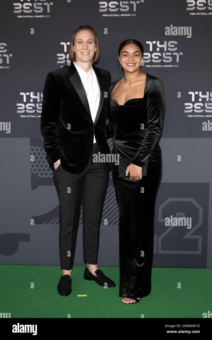 Ann-Katrin Berger and Jess Carter arrive at the Best FIFA Football ...
