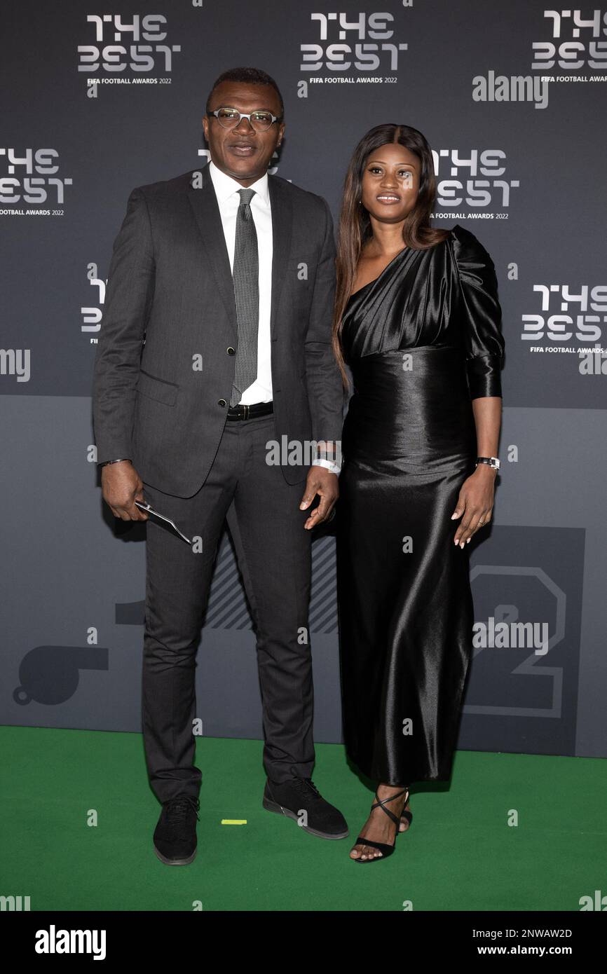 Marcel Desailly and Guest arrive at the Best FIFA Football Awards ...