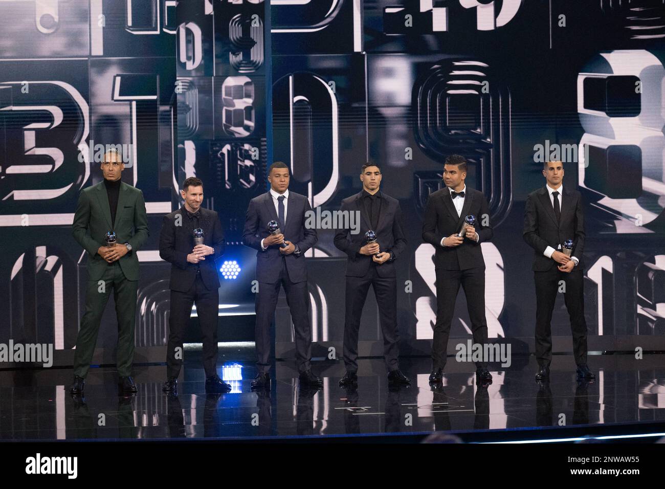 Virgil van Dijk, Lionel Messi, Kylian Mbappe, Achraf Hakimi, Casemiro ...