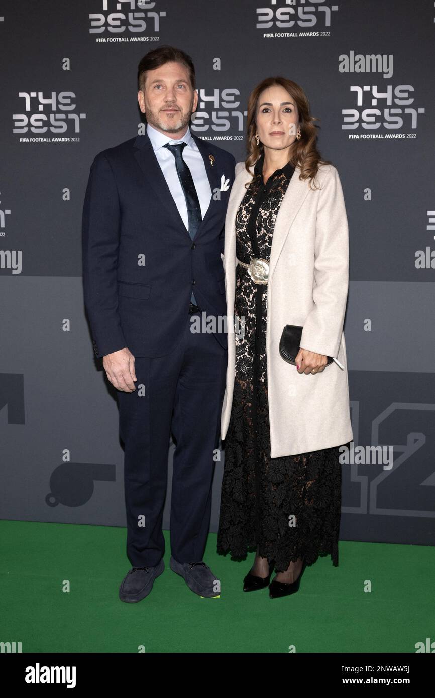 President Conmebol Alejandro Dominguez and guest arrive at the Best ...