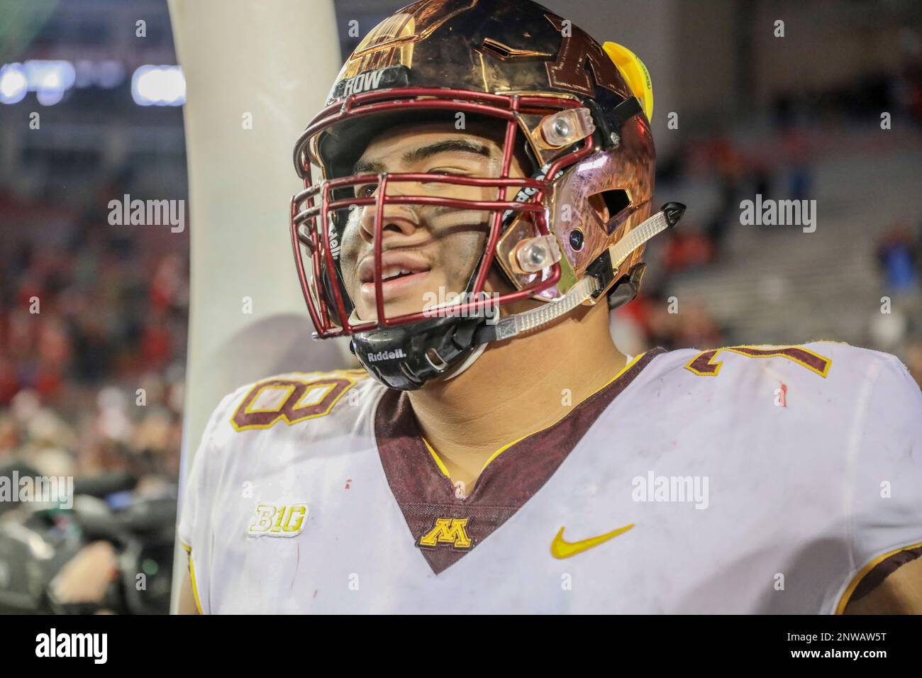 MADISON, WI - NOVEMBER 24: Minnesota offensive lineman Daniel Faalele ...