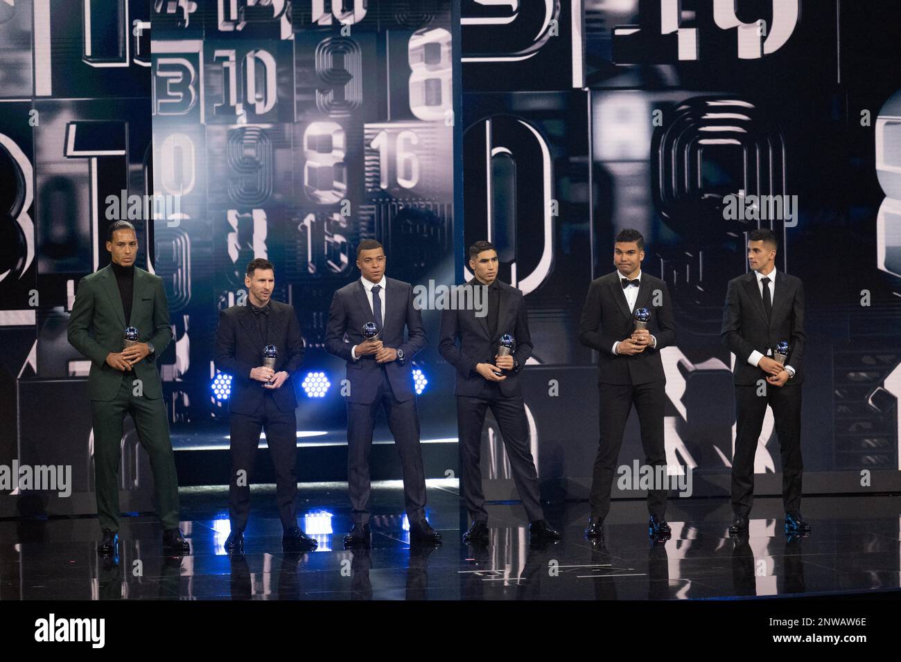 Virgil van Dijk, Lionel Messi, Kylian Mbappe, Achraf Hakimi, Casemiro ...