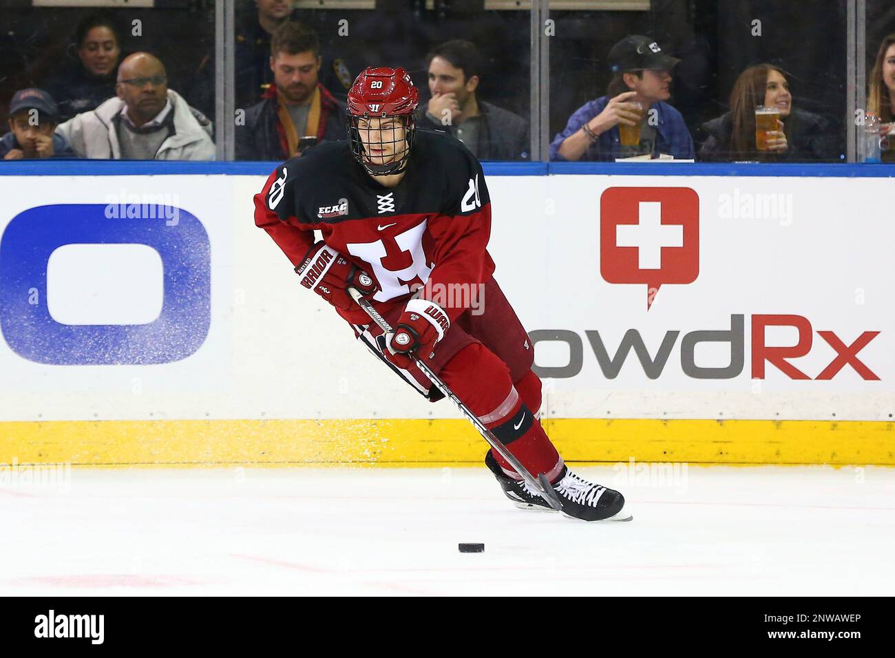 NEW YORK, NY - NOVEMBER 24: Harvard Crimson defenseman Adam Baughman ...