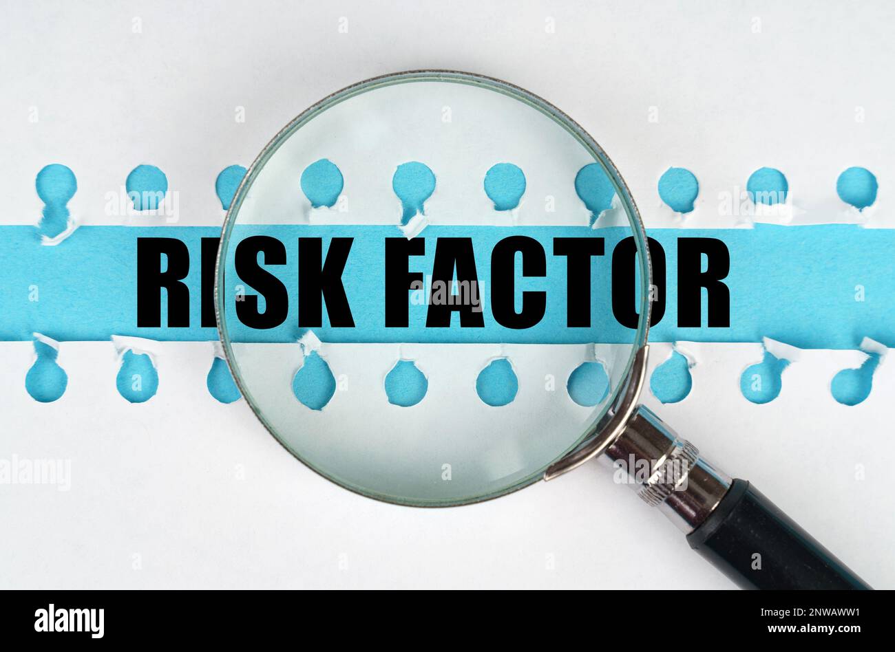 Between two sheets from a notebook on a blue stripe with the ...