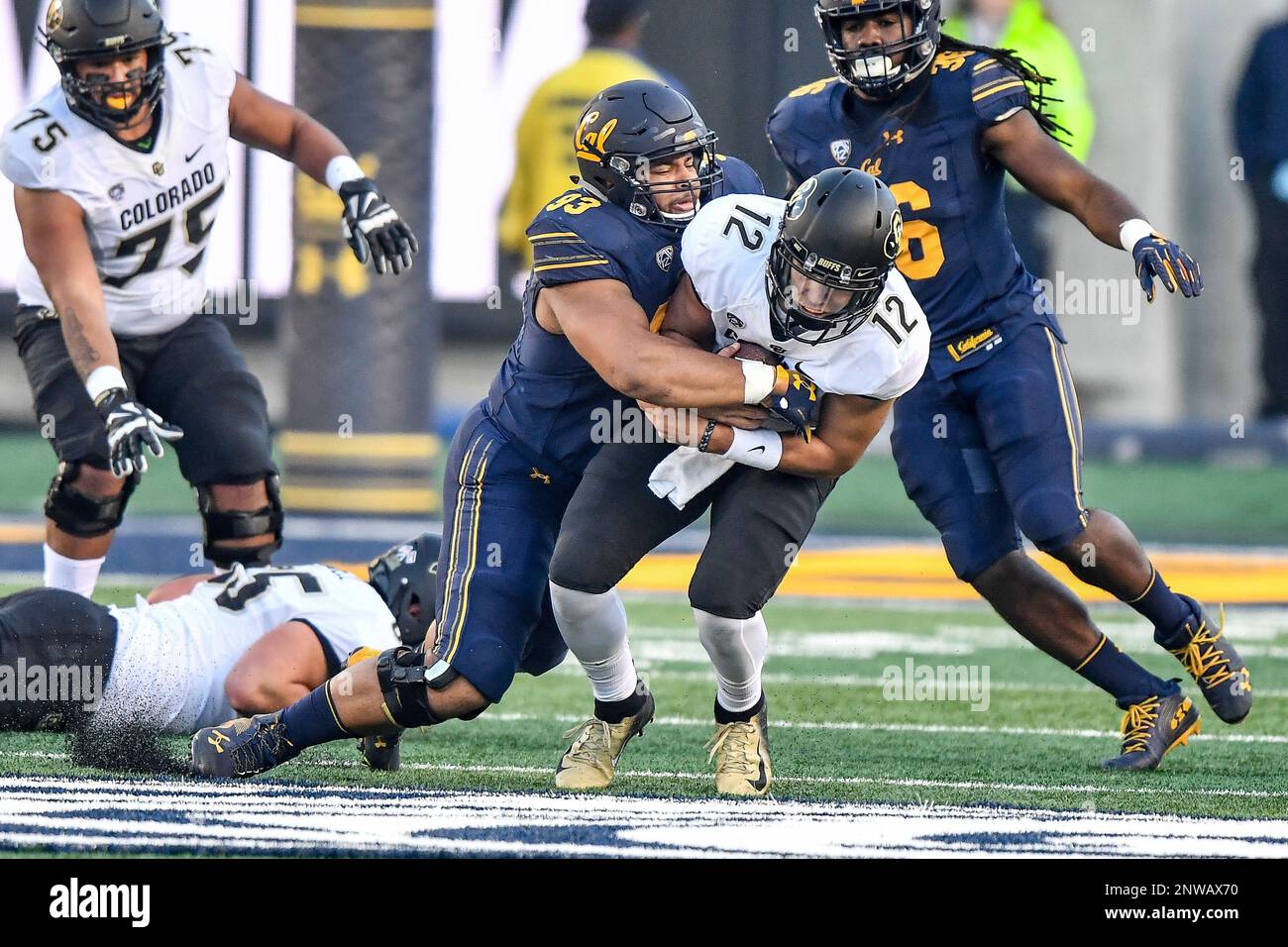 November 24, 2018: California Golden Bears defensive end Luc Bequette ...