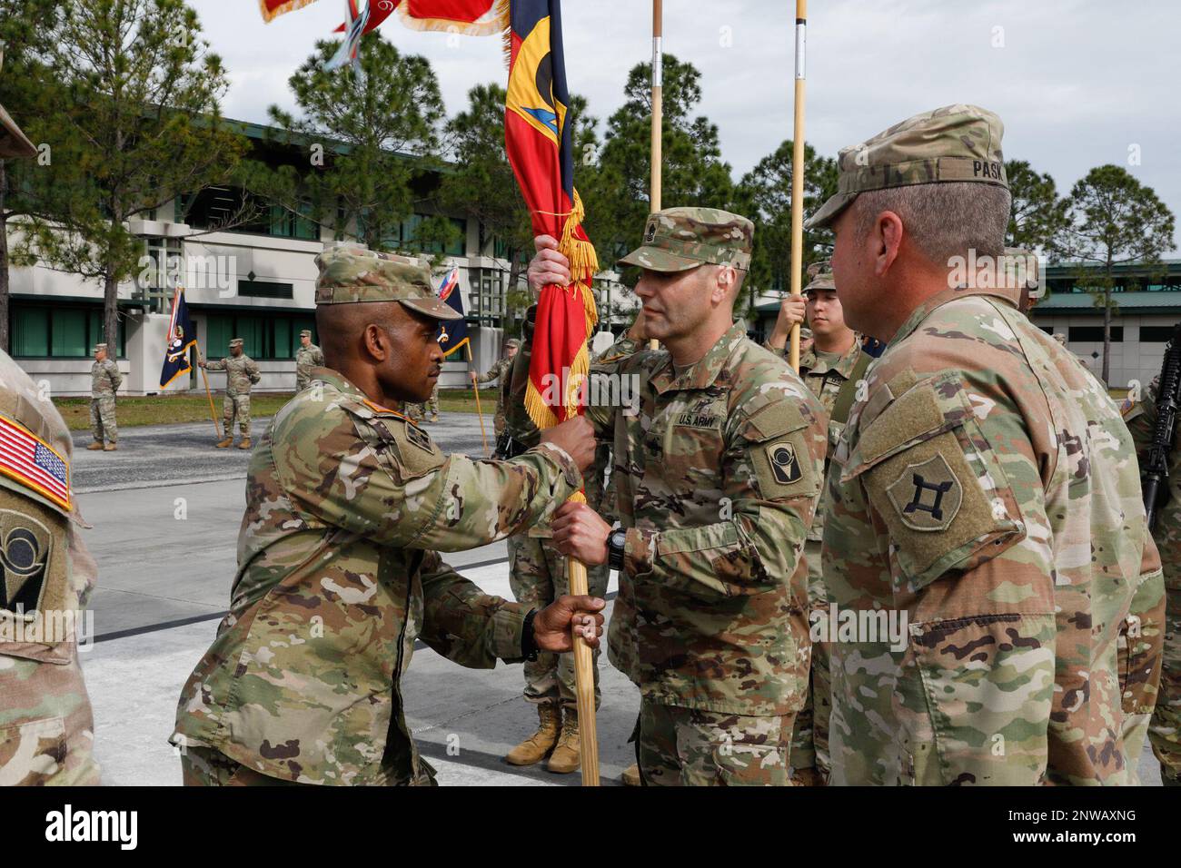 Command Sgt. Maj. James. L. Reid, the 53D Infantry Brigade Combat Team ...