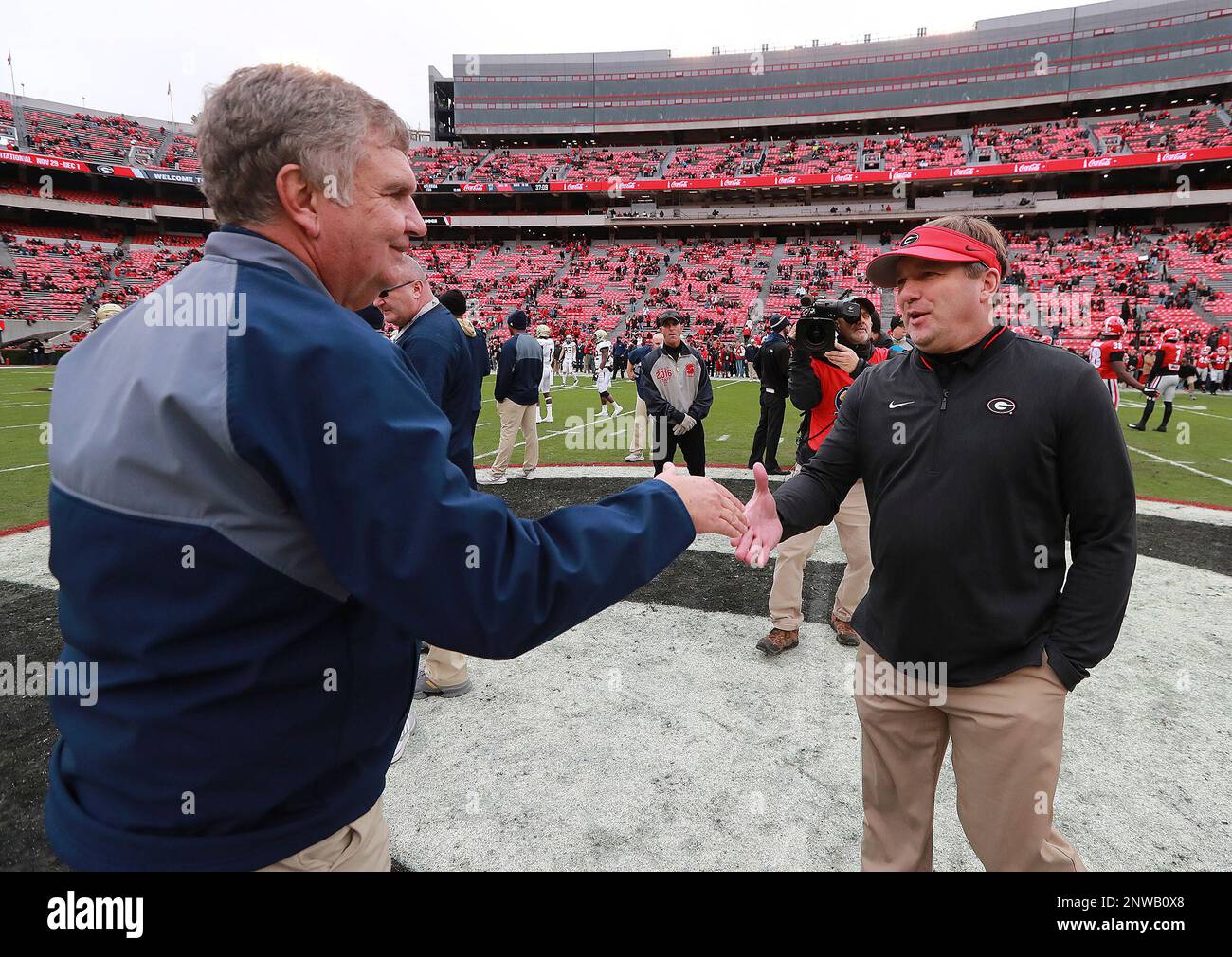 Nov 24, 2018 Athens: Georgia head coach Kirby Smart and Georgia Tech ...