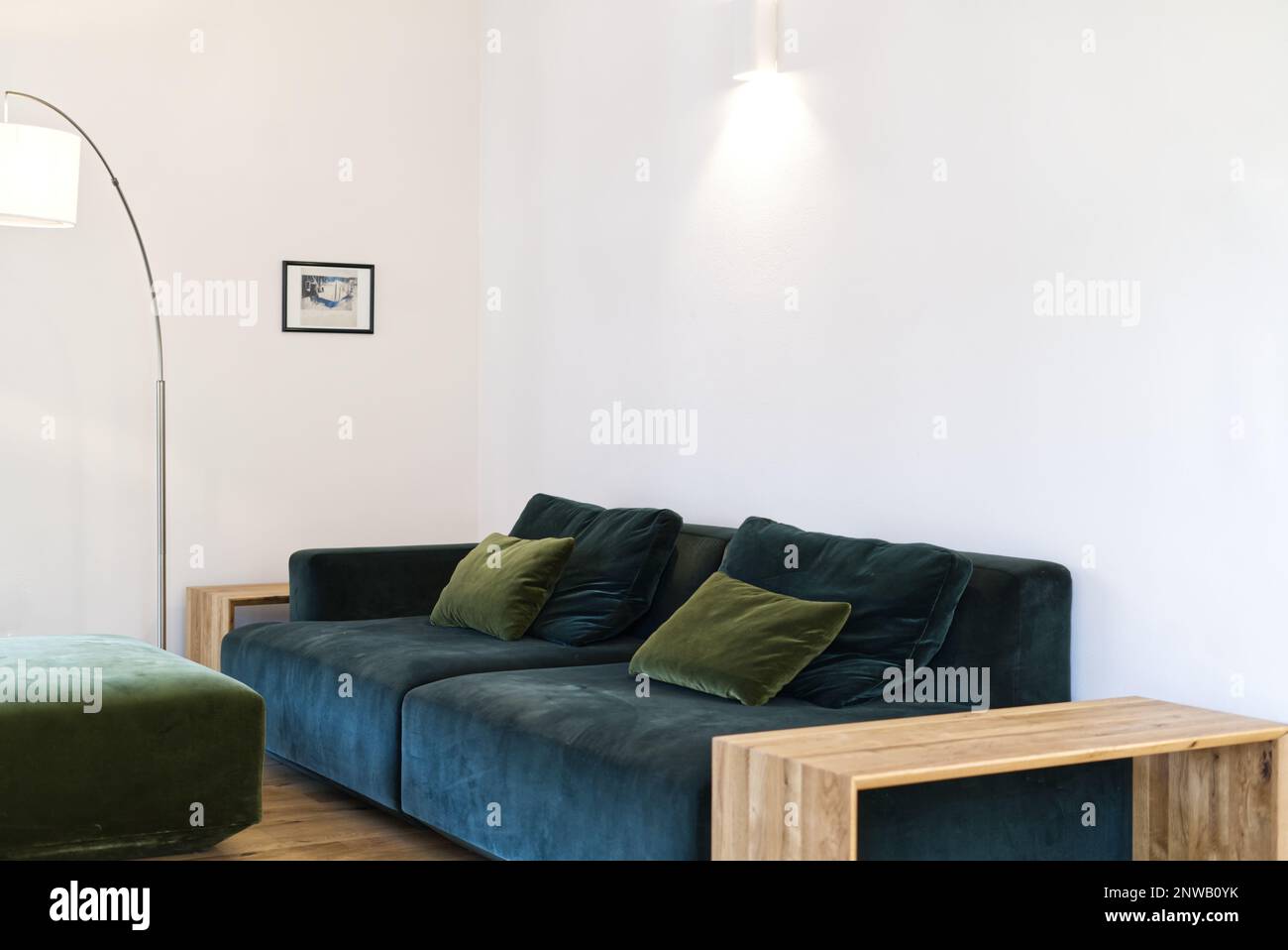 Beautiful European minimalistic style modern house interior Stock Photo ...